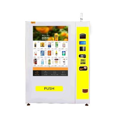 China Novo tipo de máquina de venda automática de lanches e bebidas com tela sensível ao toque ou máquina de venda automática de tela de publicidade à venda