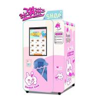 China Touch Screen Automatic Unmanned Ice Cream Vending Machine Self Scanning Code for sale