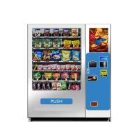 China 21.5 Inch Touch Screen Combo Vending Machine 160W Snacks and Drinks Smart Vending for sale