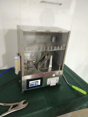Cina Camera di prova d'ottone elettrica di infiammabilità, strumento di prova del tessuto 220V in vendita