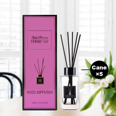 China Custom Luxury Aroma Reed Diffuser Sustainable Clear Liquid For Bedroom for sale