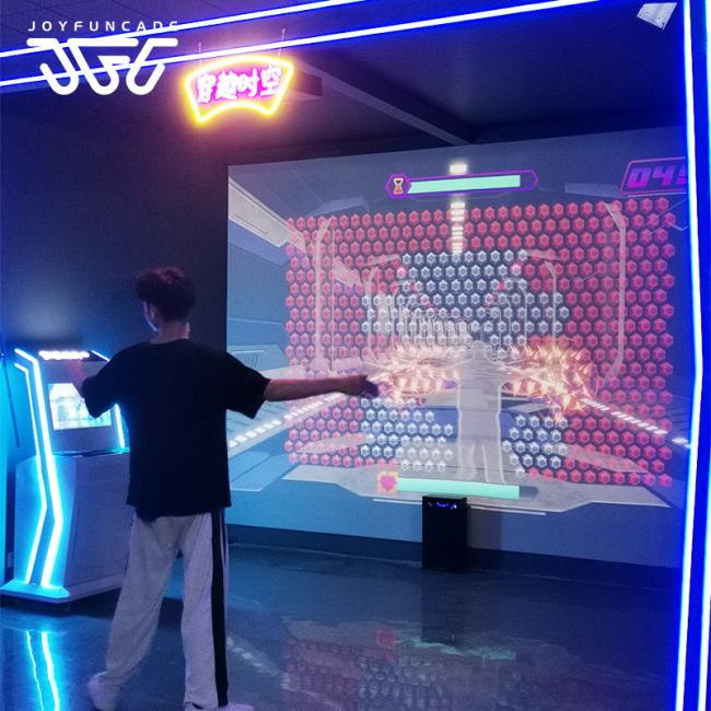 Motion Sensor Projector Game with players interacting