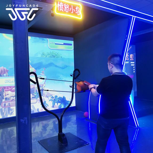 Angry Birds Arcade Pinball Shooting Machine in action