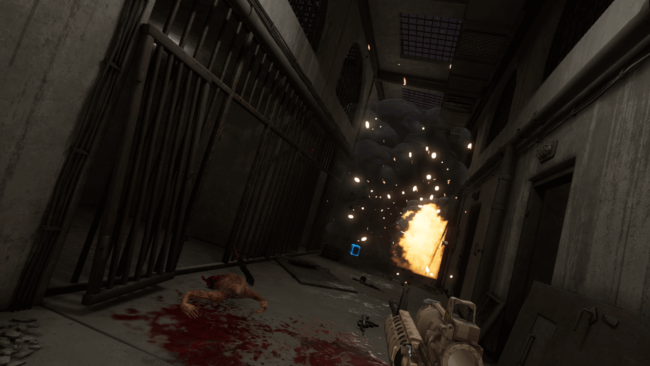 VR Arena game scene diagram showing battlefield layout