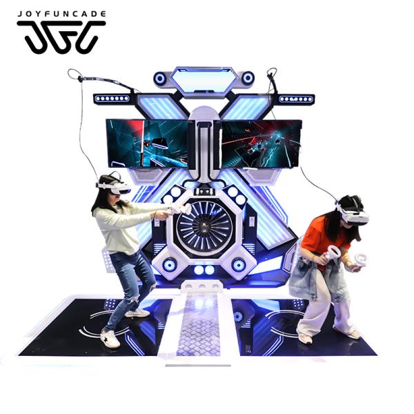 Quality Dual-screen synchronized two-player VR standing Platform arena equipped with for sale