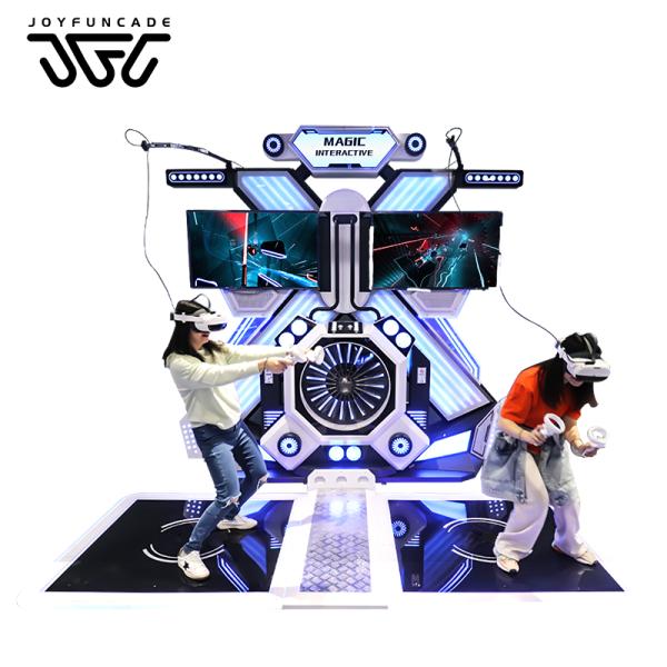 Quality Dual-screen synchronized two-player VR standing Platform arena equipped with for sale