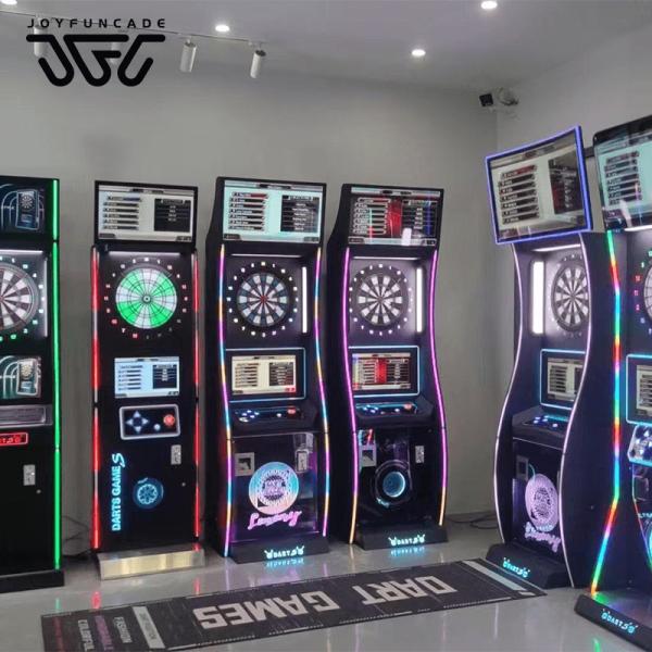 Quality Dart Arcade Cabinet Featuring Promotional Media Display Multilingual Interface for sale