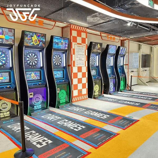 Quality Dart Arcade Cabinet Featuring Promotional Media Display Multilingual Interface for sale