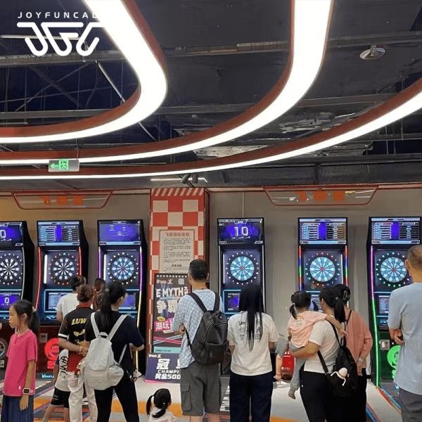 Quality Dart Arcade Cabinet Featuring Promotional Media Display Multilingual Interface for sale