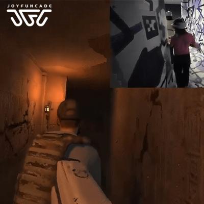 China Commercial VR Arena Multiplayer Shooter Game 4 Players 74m² for sale