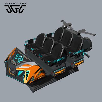 China 6-Player Battleship 9D VR Cinema Amusement Equipment Multiplayer VR Spaceship for Theme Parks for sale