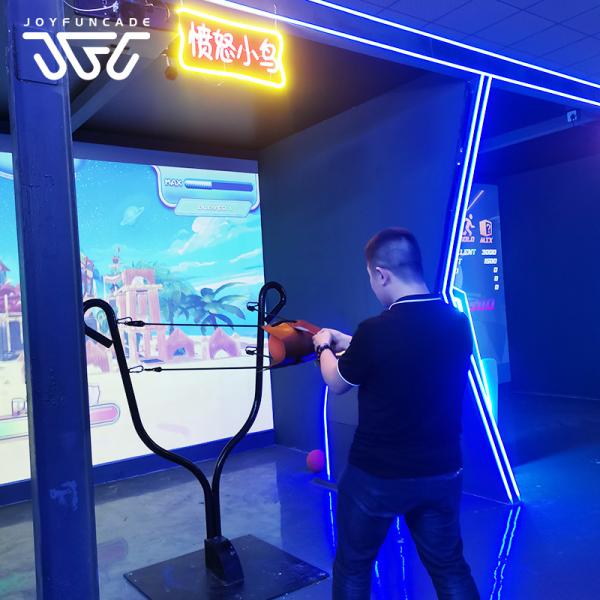 Quality Angry Birds Dual Screen Slingshot Shooting Game Machine for Indoor Playgrounds for sale