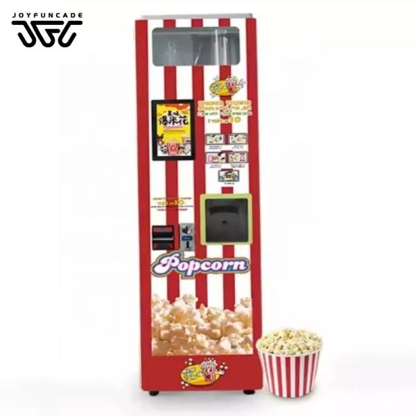 Quality 220V Coin Bill Operated Popcorn Vending Machine 50x44x166cm for sale