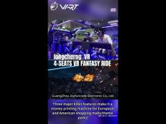 comfortable 4 seat vr fantasy space ride virtual reality space ride simulator