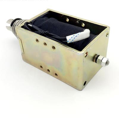 China U1578 Solenoid DC 24V 33W 15N Force 20mm Stroke Push Pull Solenoid for Sealing & Baling Computer Cutting Tape Cutting Machine for sale