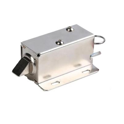 中国 U1054-1b 12V 24V 常閉型プルタイプ小型電磁ソレノイドロック、オーバーライド機能付き 販売のため