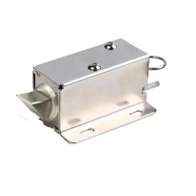 中国 U1054-1b 12V 24V 常閉型プルタイプ小型電磁ソレノイドロック、オーバーライド機能付き 販売のため