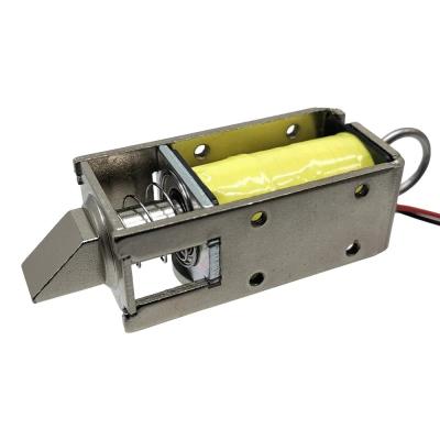 Cina U1054-1g 5V 12V 24V DC Normalmente chiuso Mini Open Frame Push Pull Solenoid Cabinet Lock in vendita