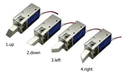 China U1054-1D-B Solenoid-Türschloss für Lagerschrank 10mm Hub B Isolationsklasse Galvanisierung zu verkaufen