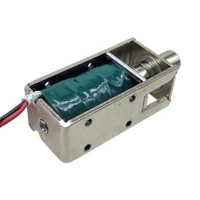 Cina 1054-4b DC 12/24 Volt Normalmente chiuso Mini Push Pull Solenoid Lock per armadio in vendita