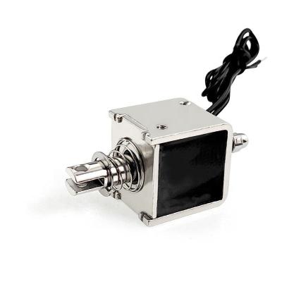 중국 솔레노이드 전자석 푸시 풀 타입 U-0826B 추력 개방형 프레임 선형 솔레노이드 전기 자석 리프팅 석션 판매용