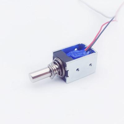 China Linear Solenoid 6mm Stroke Push Pull Solenoid 12v Dc Bistable Solenoid for sale