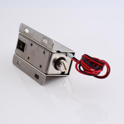 China Fechadura de segurança elétrica de estrutura aberta 12v DC Controle elétrico Solenoide Armário de encomendas expresso Fechadura eletromagnética 24v à venda