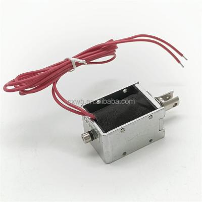 China Long stroke solenoid U1040 DC 12V 24V 6mm Stroke Push Pull Linear Solenoid for sale