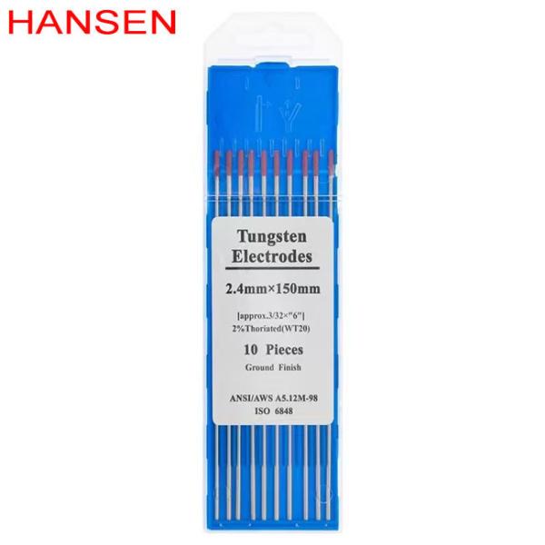 Quality Thorium Cerium Red Tip Tungsten Electrode Welding Consumables For Carbon Steel for sale