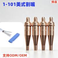 Quality Acetylene Gas Cutting Nozzle 0-1-101 1-1-101 2-1-101 3-1-101 Copper Cutting Tip for sale