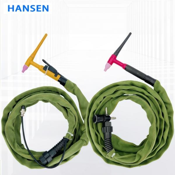 Quality QQ‑150 TIG Welding Torch ，Cross‑valve Connector TIG Torch ，QQ150 Argon Arc Welding Torch ，TIG Welding Torch With Canvas Cable Hose ，Manual Valve Argon Welding Gun for sale