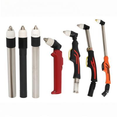 China P80 plasma cutting torch head , P‑80 plasma gun body , P80 manual ， machine plasma torch , P80 air plasma cutting gun spare parts , replacement P80 torch head forP80 straight machine torc for sale