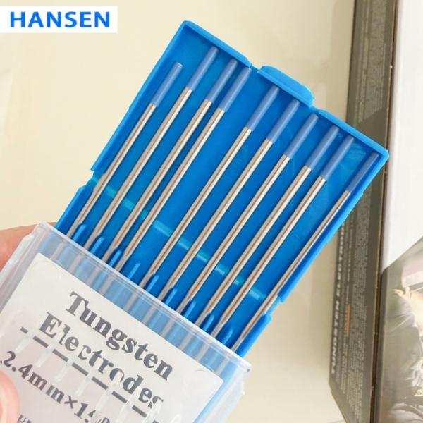 Quality TIG Welding WL20 Lanthanated Tungsten Electrode , Blue Tip Tungsten Rod 150mm Length , Argon Arc Welding Tungsten Needle , Anti‑corrosion Tungsten Electrode for Stainless Steel Aluminum for sale