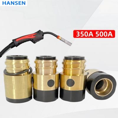 China welding gun insulator , 350A 500A mig gun insulator brass , mig torch insulating sleeve , copper thread welding gun insulator  , gas shielded welding torch insulator , mig gun insulating connector for sale