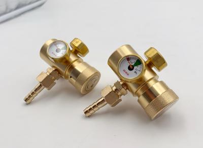 China Full Brass Energy Saving Dual Gauge Anti-Drop Gas Regulator , Oxygen / Propane Pressure Reducing Valve for Welding & Cutting for sale