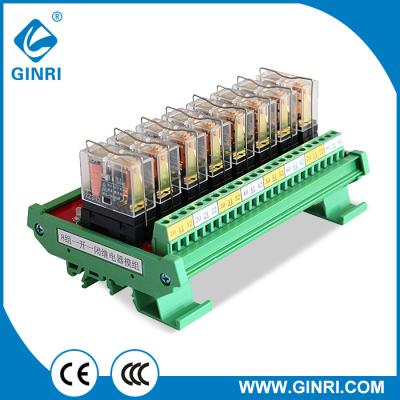China JR-8L1/DC24V OMRON RELAY MODULES 8 Channel 1 CO SPDT Relay conltroller PLC Output amplifier board for sale