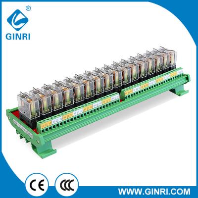China 16 Way Omron Relay Modules DC24V 5V AC110V 220V SPDT DPTD for sale