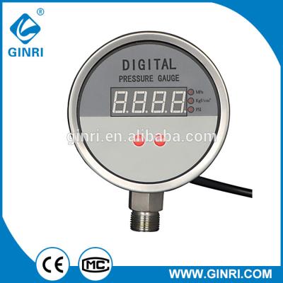 China GINRI DPR-B80 80mm LCD display digital pressure gauge Hydraulic Pressure Gauge for sale