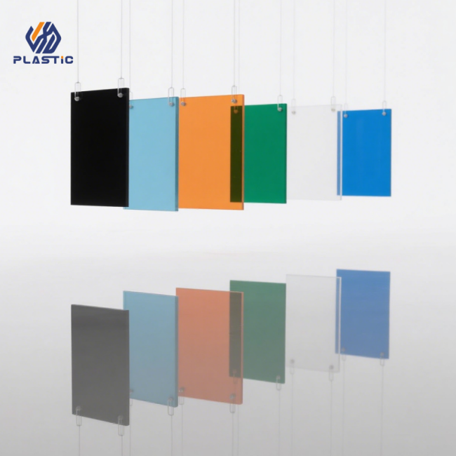 Color Acrylic Sheet thickness demonstration