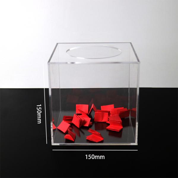 Quality Virgin PMMA Acrylic Storage Box Cosmetic Display Boxes Customized Design for sale