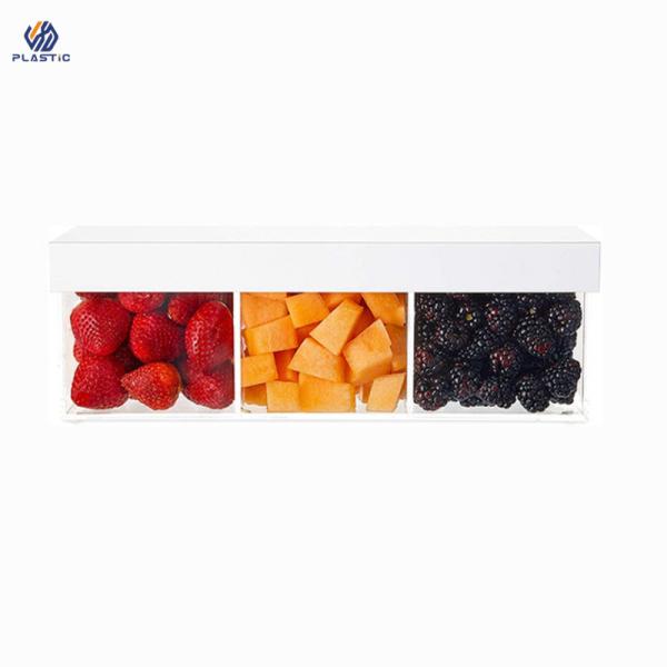 Quality 100% Virgin PMMA Transparent Acrylic Display Boxes Acrylic Food Display Case for sale