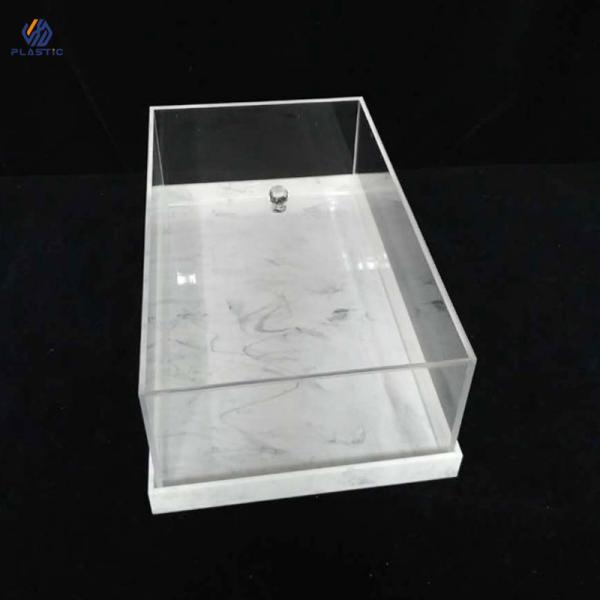 Quality 100% Virgin PMMA Transparent Acrylic Display Boxes Acrylic Food Display Case for sale
