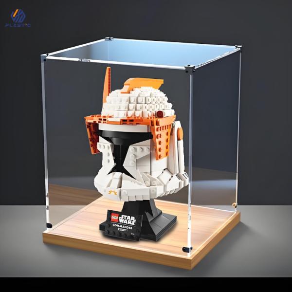 Quality Clear Perspex Acrylic Display Box Tabletop Acrylic Case For Figures OEM Service for sale