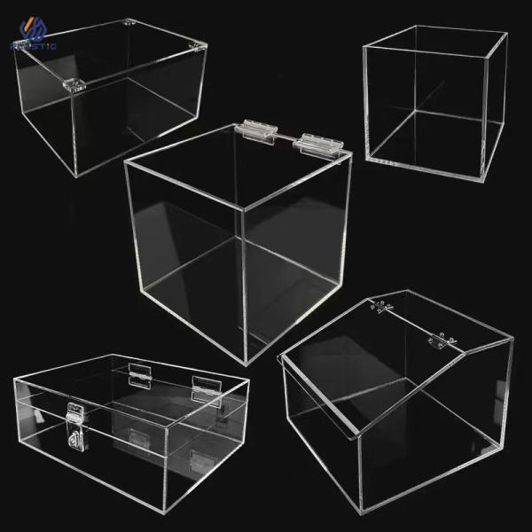 Quality Sleek And Modern Design Clear Acrylic Storage Box for Organization for sale