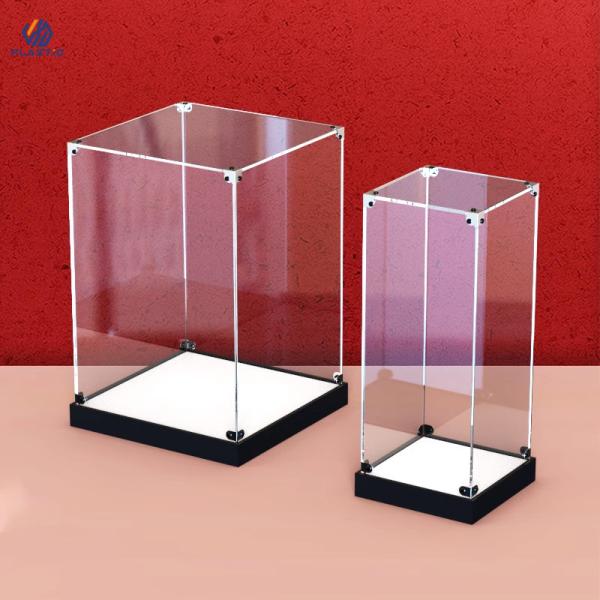 Quality Fire Proof Rectangular Acrylic Toy Display Case Waterproof Customized Design for sale