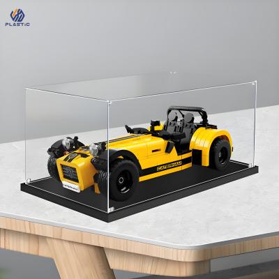 China Fire Proof Rectangular Acrylic Toy Display Case Waterproof Customized Design for sale