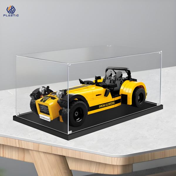Quality Fire Proof Rectangular Acrylic Toy Display Case Waterproof Customized Design for sale