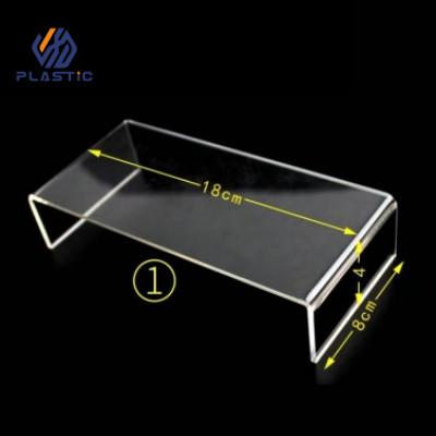 Cina Comodo Display Acrilico Chiaro Stand di lucidatura Superficie Leggera OEM Logo in vendita