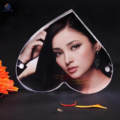 China Strong Magnetic Acrylic Photo Frame Custom Shaped Clear Acrylic Photo Block for sale