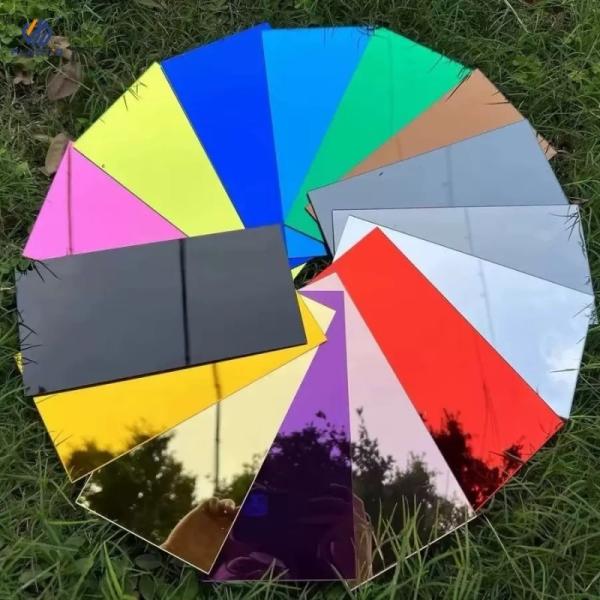 Quality Cuttable Acrylic Mirror Panels , Coloured Acrylic Mirror Sheet For Wall for sale